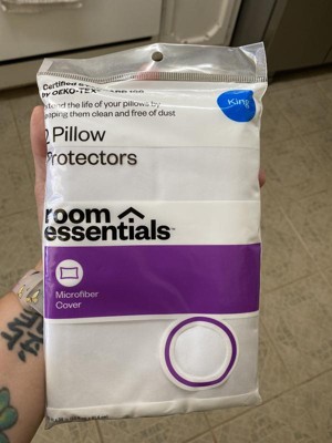 2 Pack Pillow Protector - White (standard) - Room Essentials™ : Target