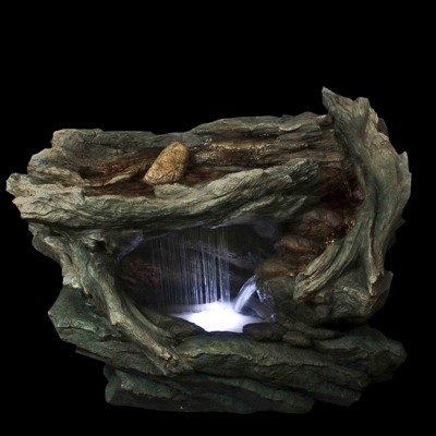 Northlight 31" Led Woodland Grotto With Stones Outdoor Garden Water ...