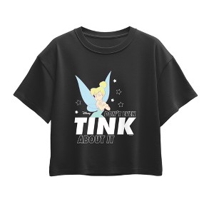 Girls' - Tinker Bell - Don't Even Tink About It Short Sleeve Boxy ...