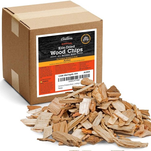 Camerons All Natural Alder Wood Chips For Smoker - Approx 3.5 Pounds ...