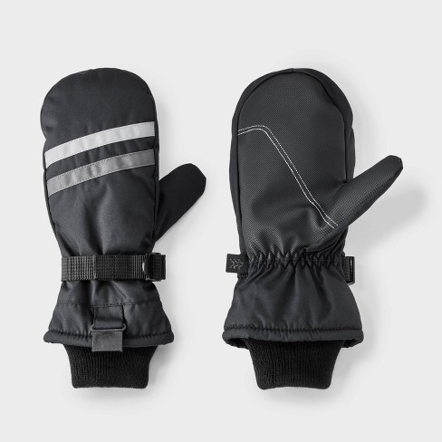 Kids' Ski Mitten - All In Motion™ Black/gray 8-14 : Target
