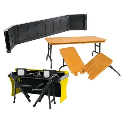 Ultimate Ladder, Table & Chairs Silver Playset For Wwe & Aew Wrestling ...