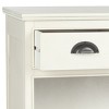 Prudence Bookshelf Storage Console Unit - White - Safavieh : Target