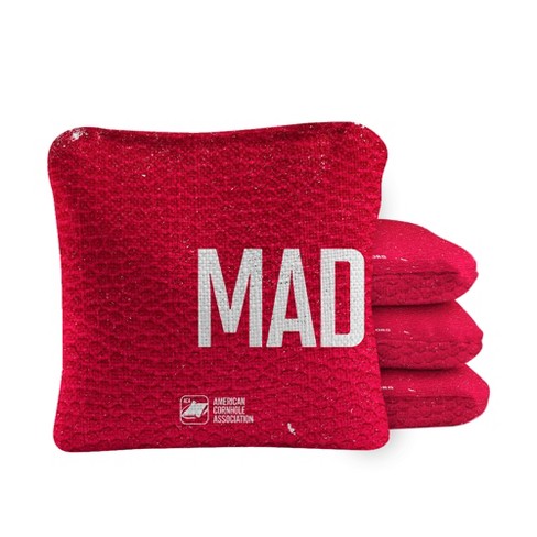 Gameday Madison Synergy Pro Red Cornhole Bags (set Of 4) : Target
