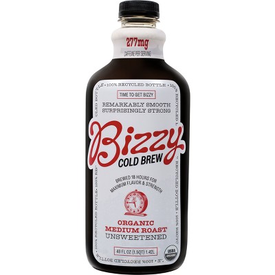 Bizzy Organic Cold Brew Medium Roast Coffee - 48 Fl Oz : Target