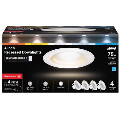 Feit Electric Recessed Led Downlight 75 W, Aluminum : Target
