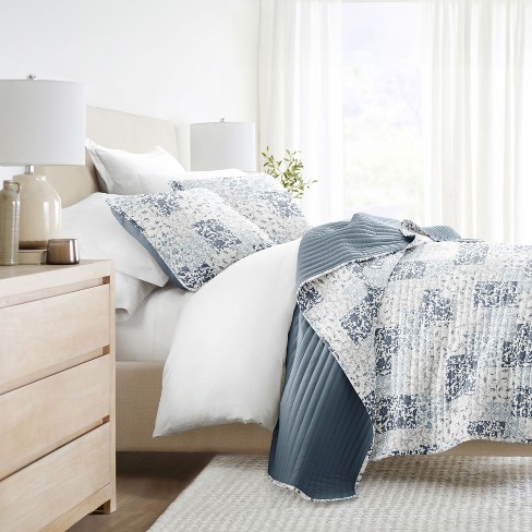 Luxury Lightweight Reversible Quilted Coverlet Set - Becky Cameron ...