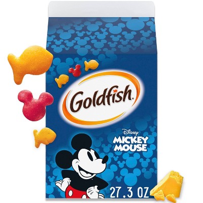 Goldfish Disney Mickey Mouse Cheddar Crackers - 27.3oz : Target