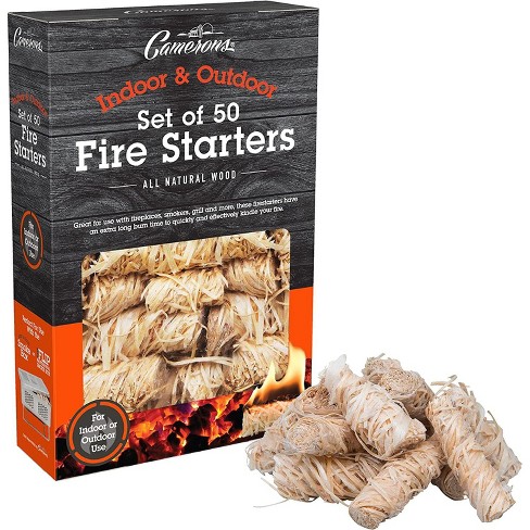 Camerons All Natural Firestarters- 50 Pack- Lightning Fast Lighters For ...