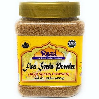 Flax Seeds (alsi) Powder- 15.8oz (450g) - Rani Brand Authentic Indian ...