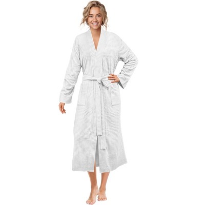 Cheibear Women's Gym Shower Spa Wrap Sleeveless Bathrobe With ...