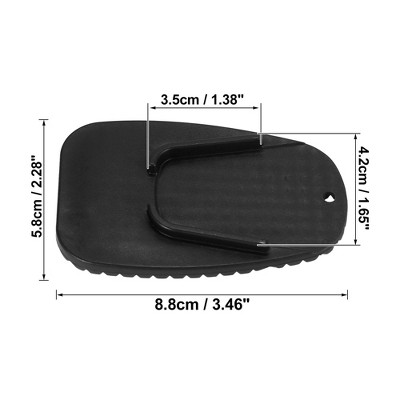 Unique Bargains Motorcycle Kickstand Pads 8 Pcs Black : Target