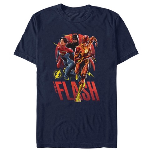Men's The Flash Distressed Superheroes Team T-shirt - Navy Blue - Large ...