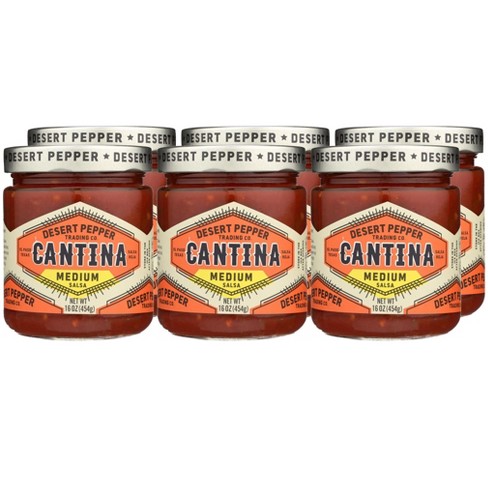 Desert Pepper Trading Company Cantina Medium Salsa Roja - Case Of 6/16 ...