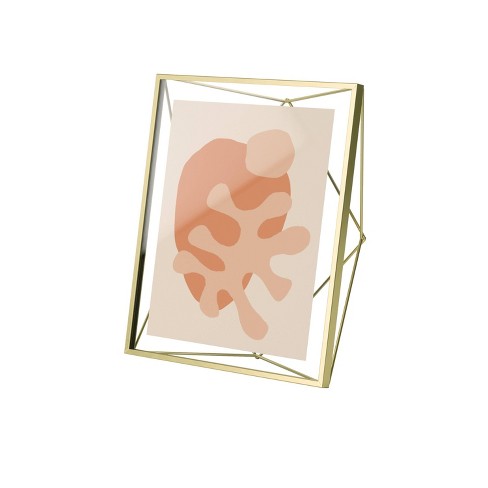 Umbra 8"x10" Prisma Picture Frame Matte Brass: Modern Steel ...