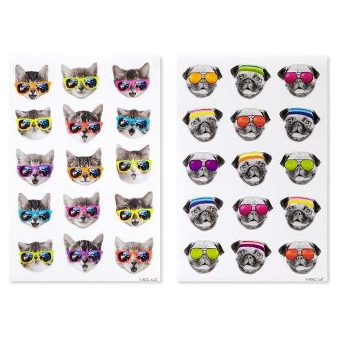 120ct Stickers Cats And Dogs : Target