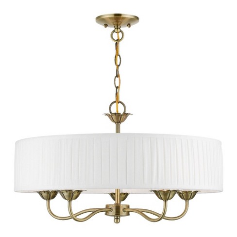 Livex Lighting Edinburgh 5 - Light Pendant In Antique Brass : Target