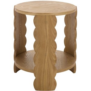 Randy Round Wood Accent Table - Natural - SEI : Target