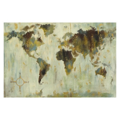 Courtside Market Bronze World Map 45x67 Mural : Target
