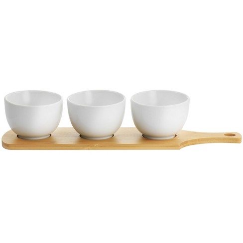 Gibson Elite Gracious Dining 4 Piece Fine Ceramic Tidbit Bowl Set With ...