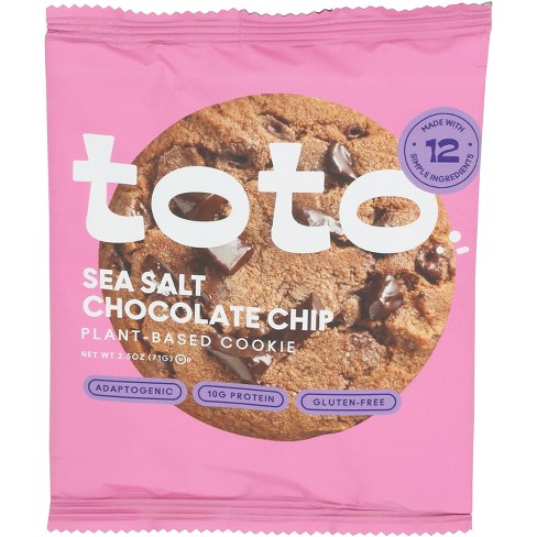 Toto Foods Cookie Sea Salt Chocolate Chip - Pack Of 10 - 2.5 Oz : Target