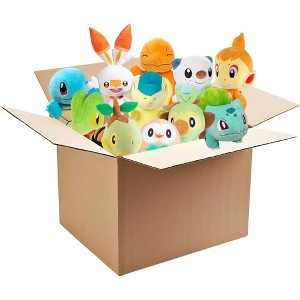 Pokemon Fire, Grass or Water Type 8" Plush Mystery Blind Box 3pk- Three ...