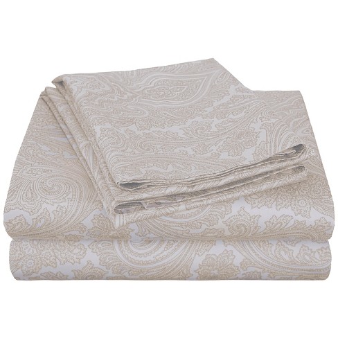 Italian Paisley Cotton Blend 600 Thread Count Deep Pocket Sheet Set ...