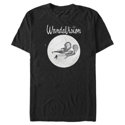 Men's Marvel Wandavision Logo T-shirt - Black - Medium : Target