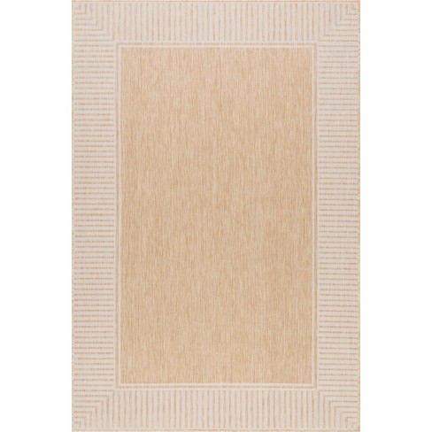 Nuloom Asha Simple Border Indoor/outdoor Area Rug, 5' X 8', Beige : Target