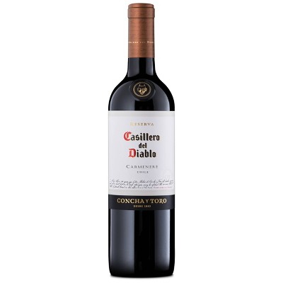 Casillero Del Diablo Carmenere Red Wine - 750ml Bottle : Target