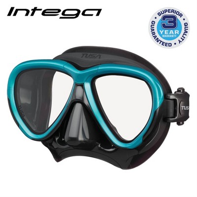 Tusa Intega Diving Mask, Ocean Green/black Silicone : Target
