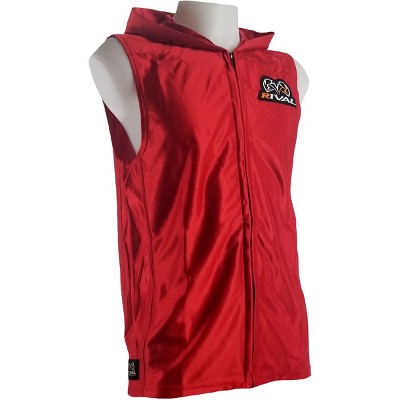 Rival Boxing Dazzle Traditional Sleeveless Ring Jacket With Hood - Red ...