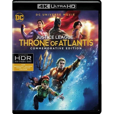 Dcu Justice League: Throne Of Atlantis Commemorative Edition (4k/uhd ...