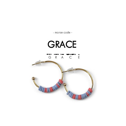 Ethic Goods Women's Morse Code Earring [grace] : Target