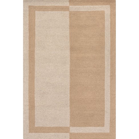 Arvin Olano X Rugsusa - Gino Two-tone Bordered Wool Area Rug : Target