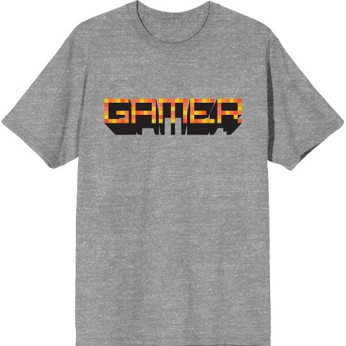 Gamer Adult Heather Gray Crew Neck Short Sleeve Tee-xl : Target