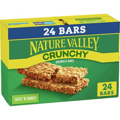 Nature Valley Crunchy Oats 'n Honey Granola Bars - 24ct : Target