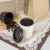 Karat 8oz Double-Wall Insulated Paper Coffee Cups, White Disposable Hot ...
