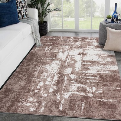 Luxe Weavers Abstract Modern Area Rug, Beige 9x12 : Target