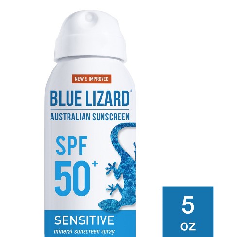 Blue Lizard Sensitive Mineral Sunscreen Spray - Spf 50+ - 5 Oz : Target