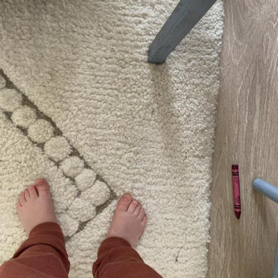 Cedar Hills Plush Geo Print Rug Cream - Threshold™ Designed With Studio ...