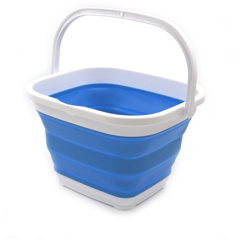 Sammart 10l (2.6 Gallon) Collapsible Rectangular Handy Basket/bucket ...