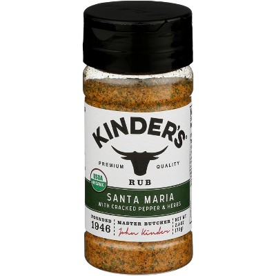 Kinders Rub Santa Maria Organic - Pack Of 8 - 2.6 Oz : Target