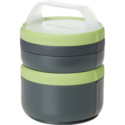 Humangear Stax Xl Eatsystem Travel Stacking Containers - Gray/green ...