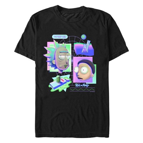 Men's Rick And Morty 3d Duo T-shirt - Black - Small : Target