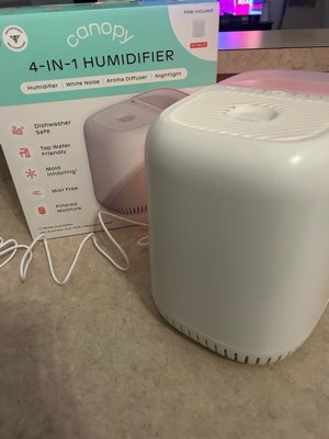 Canopy 4-in-1 Dishwasher Safe and Mold Inhibiting Humidifier - White ...
