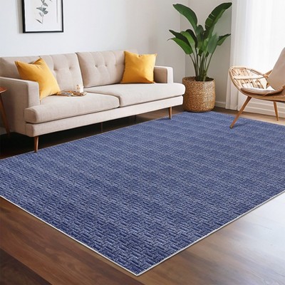 Machine Washable Modern Rug Non Slip Low Pile Rug Minimalist Throw ...