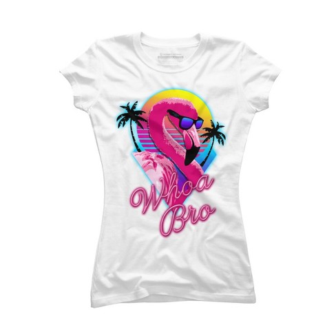 Junior's Design By Humans Whoa Bro By Tararisingnc T-shirt - White - 2x ...