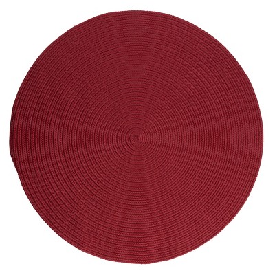 Colonial Mills Tortuga Braided Rug, Red 5x5, Round Shape : Target