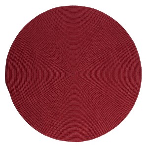 Colonial Mills Tortuga Braided Rug, Red 5x5, Round Shape : Target